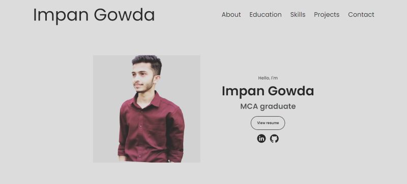Impan Gowda on LinkedIn: #portfolio #career #projects # ... Impan Gowda on LinkedIn: #portfolio #career #projects # ...