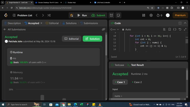 PATCHALA JOHN on LinkedIn: #leetcode #cplusplus #codingchampion PATCHALA JOHN on LinkedIn: #leetcode #cplusplus #codingchampion