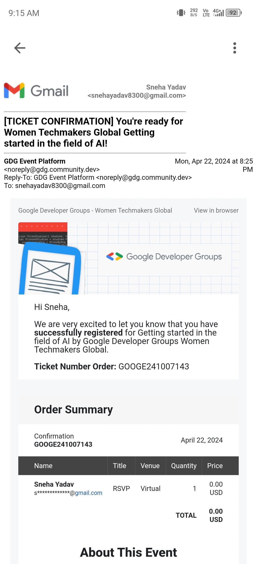 SNEHA YADAV on LinkedIn: #ai #womenintech #gdsc SNEHA YADAV on LinkedIn: #ai #womenintech #gdsc