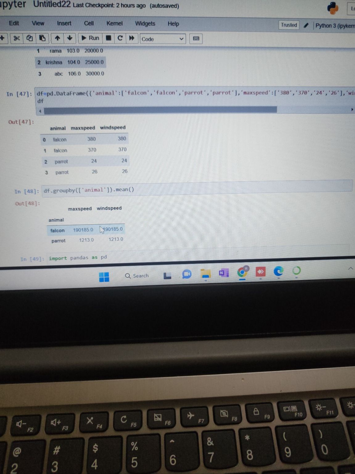 Ramya Bandi on LinkedIn: task 37 pandas task 38 revise all python ... Ramya Bandi on LinkedIn: task 37 pandas task 38 revise all python ...