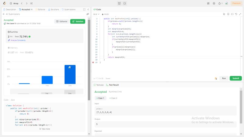 Solved LeetCode problem with Java | Vini Jasmi V posted on the topic ... Solved LeetCode problem with Java | Vini Jasmi V posted on the topic ...