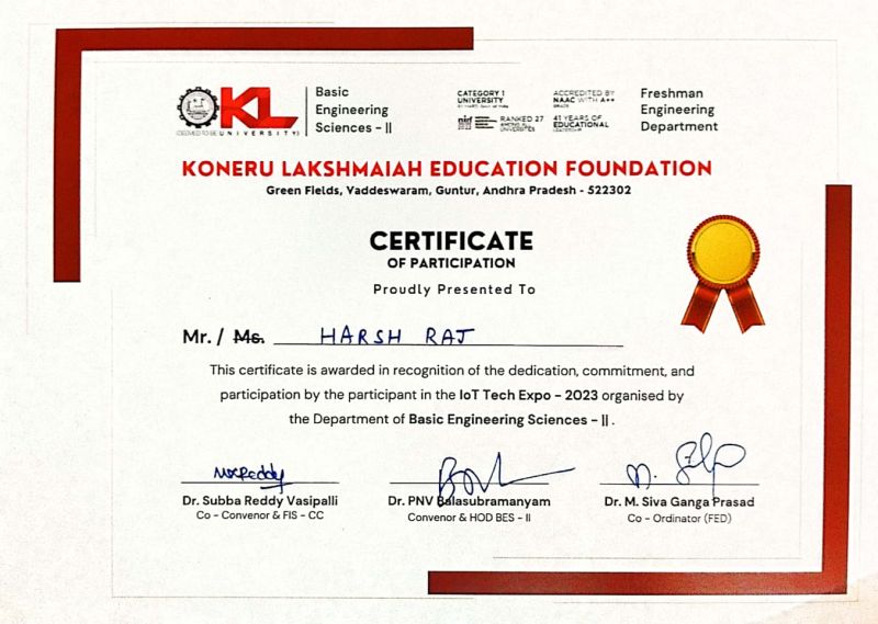 Harsh Raj on LinkedIn: 🏆📜Excited to share that I received a ... Harsh Raj on LinkedIn: 🏆📜Excited to share that I received a ...