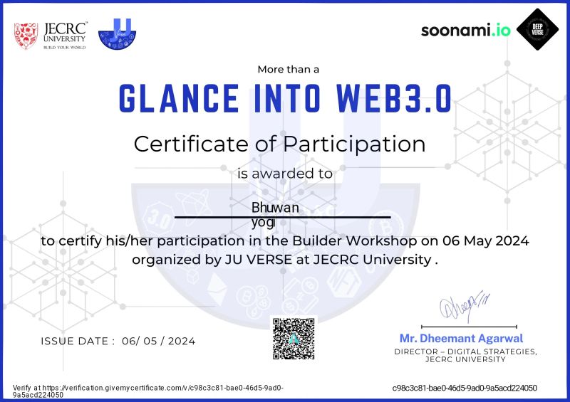 Bhuwan Yogi on LinkedIn: #web3 #workshop #learning Bhuwan Yogi on LinkedIn: #web3 #workshop #learning