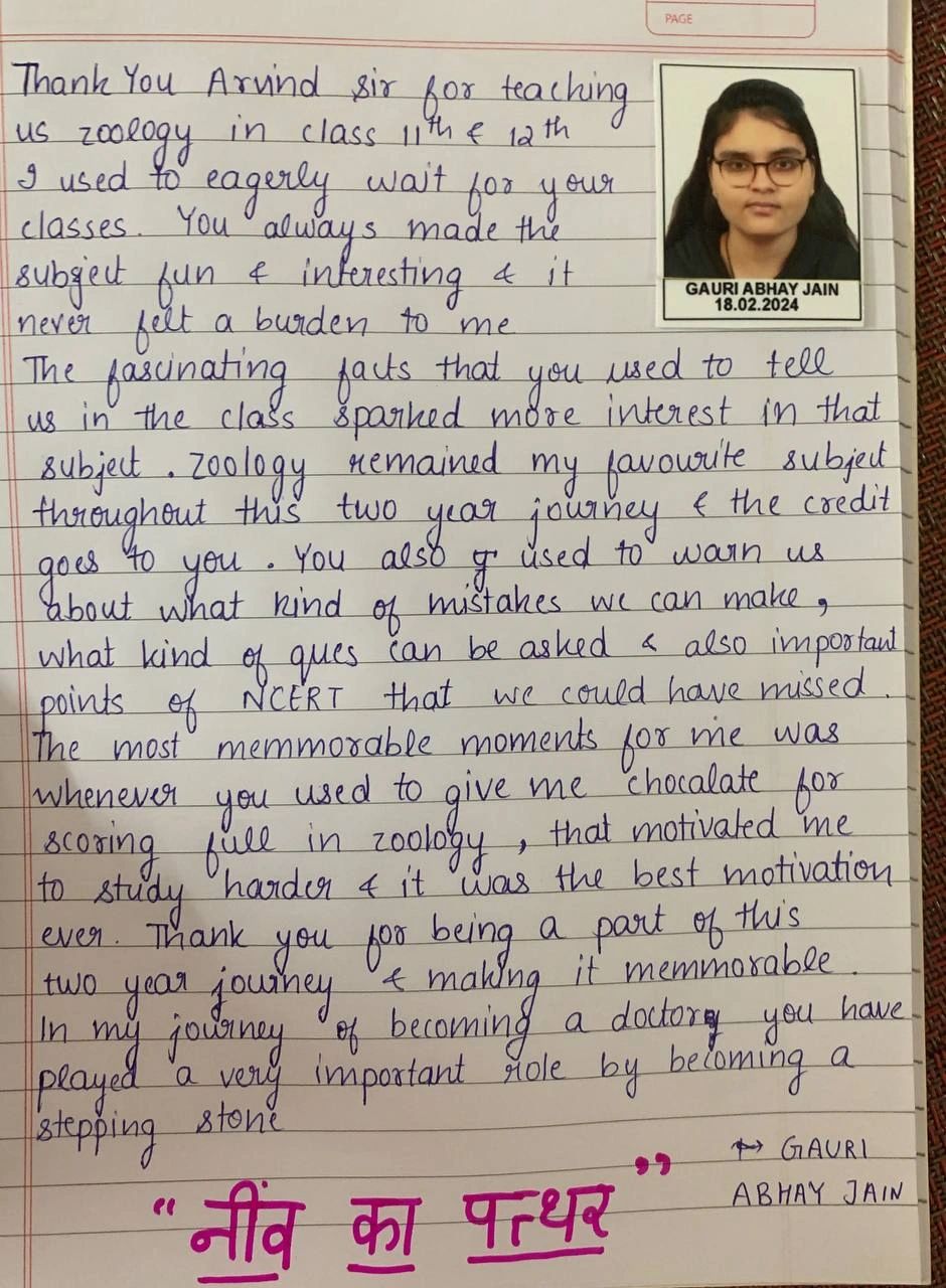 Arvind Saxena on LinkedIn: Congrats Dr. Gauri Abhay Jain for scoring ... Arvind Saxena on LinkedIn: Congrats Dr. Gauri Abhay Jain for scoring ...