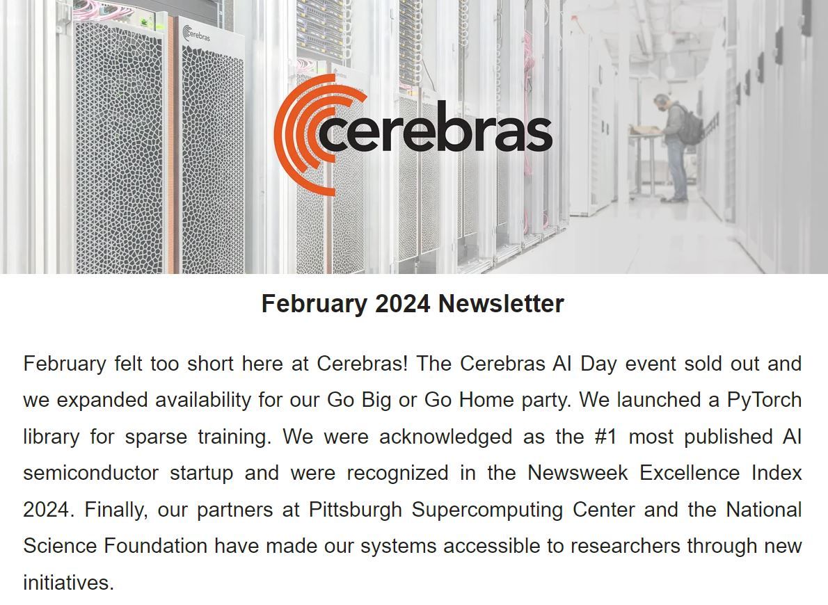Cerebras Systems on LinkedIn: #ai #generativeai #llms #aiday # ... Cerebras Systems on LinkedIn: #ai #generativeai #llms #aiday # ...