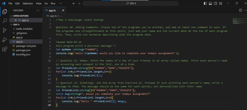 Syed Fawwad on LinkedIn: #100daysofcodingchallenge #typescript #python ... Syed Fawwad on LinkedIn: #100daysofcodingchallenge #typescript #python ...