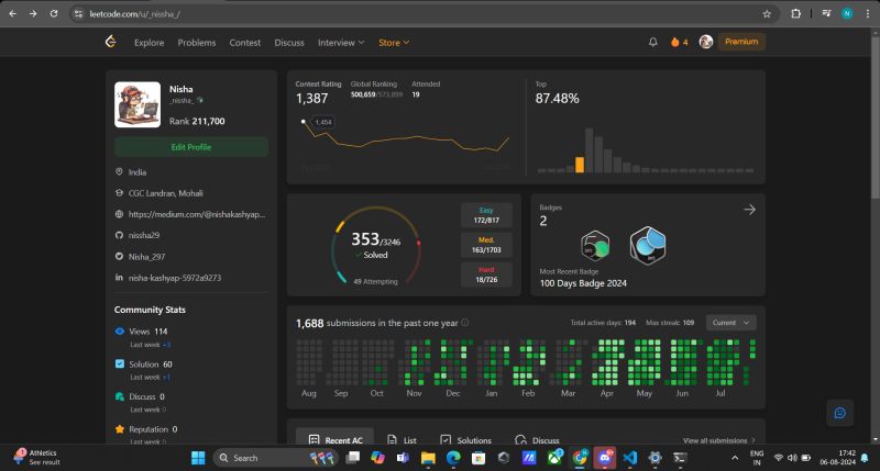 Nisha Kashyap on LinkedIn: #leetcode #coding #programming #algorithms # ... Nisha Kashyap on LinkedIn: #leetcode #coding #programming #algorithms # ...