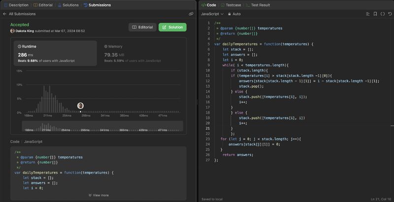 Dakota King on LinkedIn: #leetcode #javascript #programming Dakota King on LinkedIn: #leetcode #javascript #programming