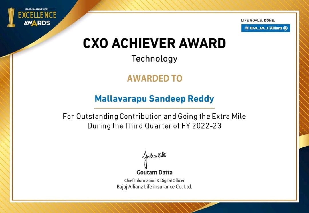 Mallavarapu sandeep on LinkedIn: #bajajallianzlife Mallavarapu sandeep on LinkedIn: #bajajallianzlife
