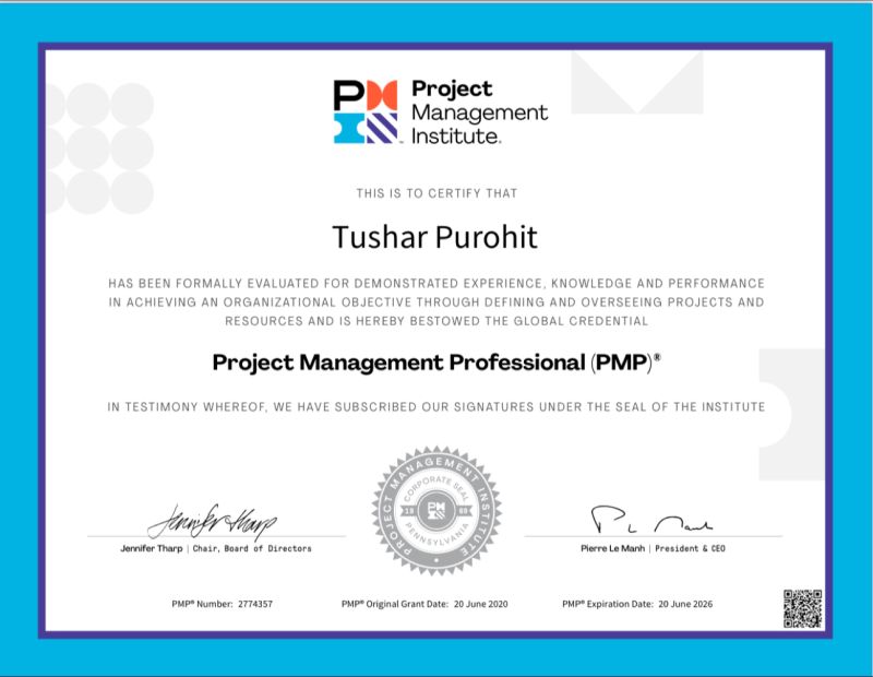 Tushar Purohit posted on LinkedIn Tushar Purohit posted on LinkedIn