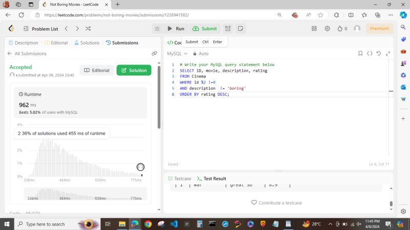 Venuchaitanya . on LinkedIn: #100daysofcodingchallenge #leetcode #mysql ... Venuchaitanya . on LinkedIn: #100daysofcodingchallenge #leetcode #mysql ...