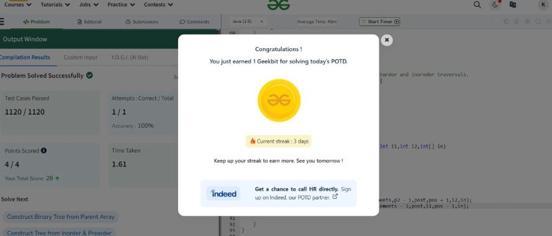 Srikanth K on LinkedIn: #potd #geeksforgeeks #leetcode #problemsolving Srikanth K on LinkedIn: #potd #geeksforgeeks #leetcode #problemsolving