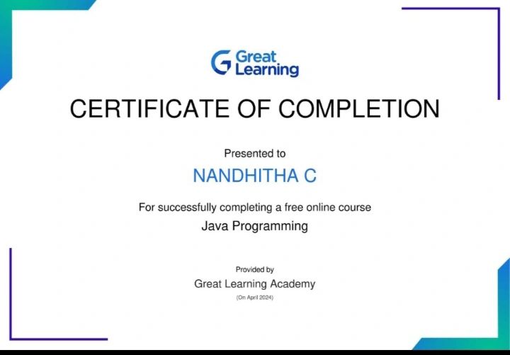 Nandhitha Nandhitha on LinkedIn: I have successfully completed online ... Nandhitha Nandhitha on LinkedIn: I have successfully completed online ...