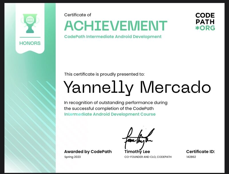 Yannelly Mercado on LinkedIn: #codepath #android #app #tech Yannelly Mercado on LinkedIn: #codepath #android #app #tech