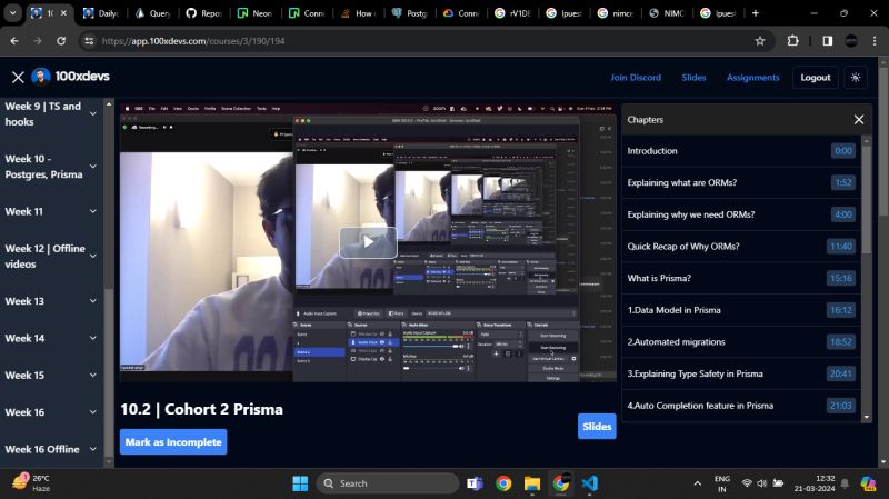 Exploring PostgreSQL and ORM with Harkirat | Ajay Sharma posted on the ... Exploring PostgreSQL and ORM with Harkirat | Ajay Sharma posted on the ...