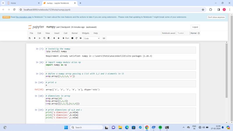 Shivaanii Thota on LinkedIn: task 34 practice Numpy Kiran Sagar PythonLife Shivaanii Thota on LinkedIn: task 34 practice Numpy Kiran Sagar PythonLife
