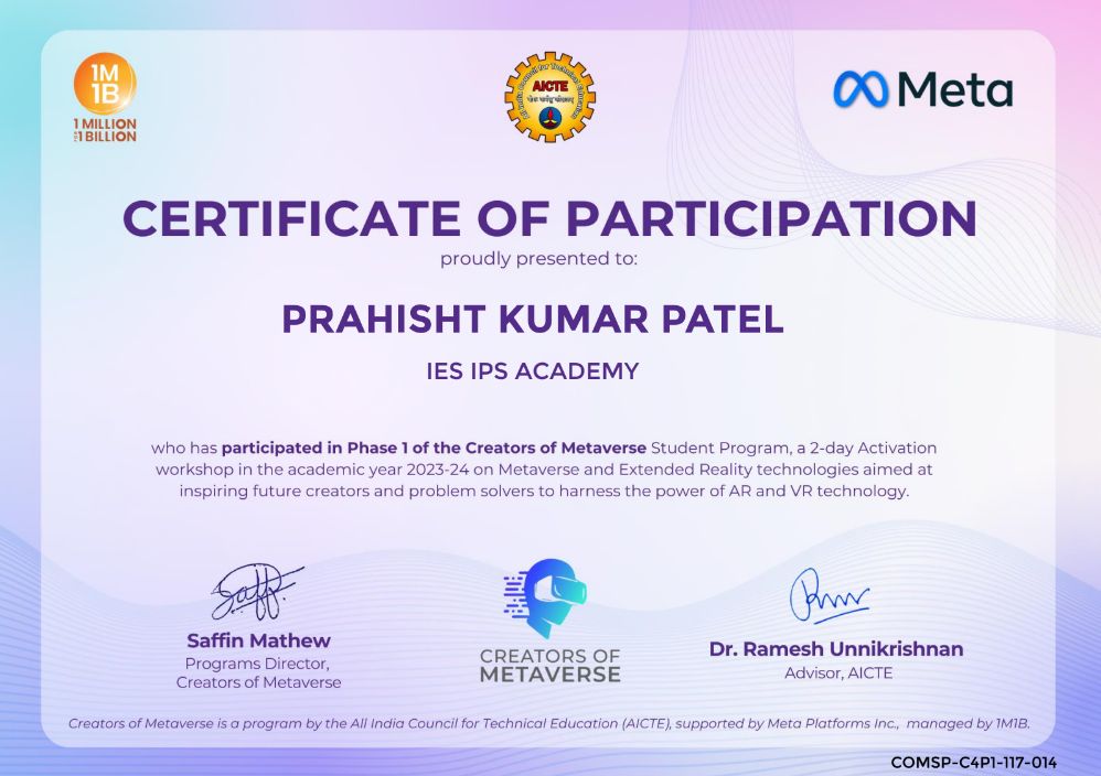 Prahisht kumar Patel on LinkedIn: #creatorsmetaverse #innovationjourney ... Prahisht kumar Patel on LinkedIn: #creatorsmetaverse #innovationjourney ...