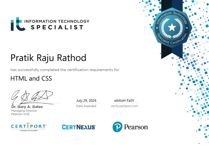 Pratik Rathod on LinkedIn: #webdevelopment #html #css #continuouslearning Pratik Rathod on LinkedIn: #webdevelopment #html #css #continuouslearning