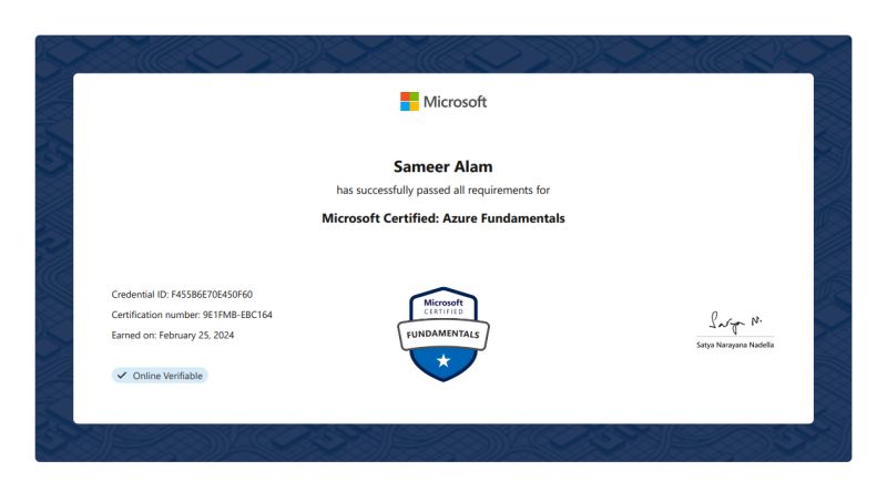 Sameer Alam on LinkedIn: #azure #cloudcomputing | 14 comments Sameer Alam on LinkedIn: #azure #cloudcomputing | 14 comments
