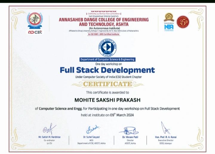 Sakshi Mohite on LinkedIn: Excited to announce that I attended a one ... Sakshi Mohite on LinkedIn: Excited to announce that I attended a one ...