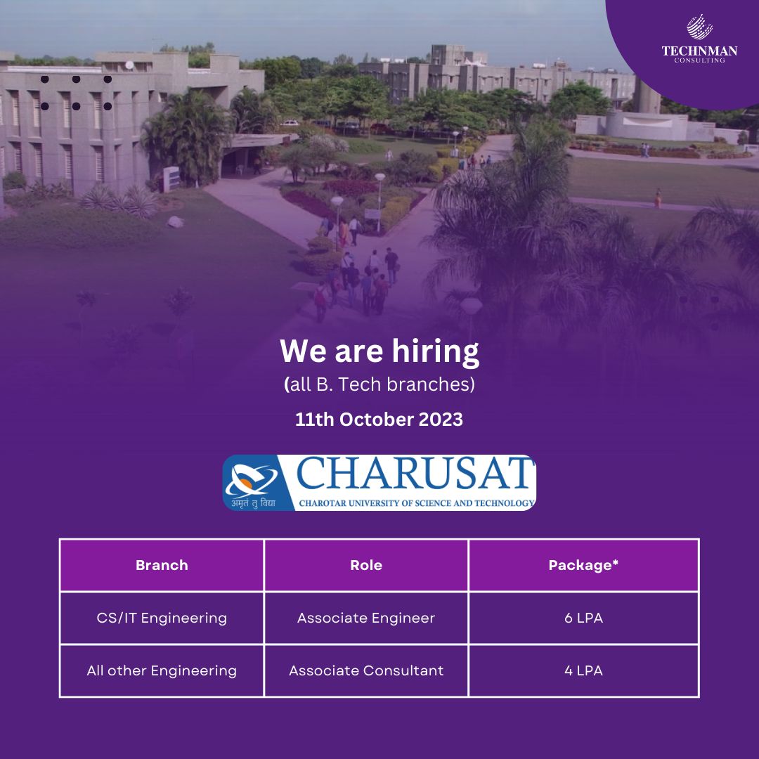 Technman Consulting on LinkedIn: #campusplacements Technman Consulting on LinkedIn: #campusplacements