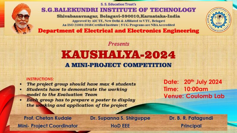 SGBIT EEE DEPARTMENT on LinkedIn: Department of EEE, SGBIT, Belagavi is ... SGBIT EEE DEPARTMENT on LinkedIn: Department of EEE, SGBIT, Belagavi is ...