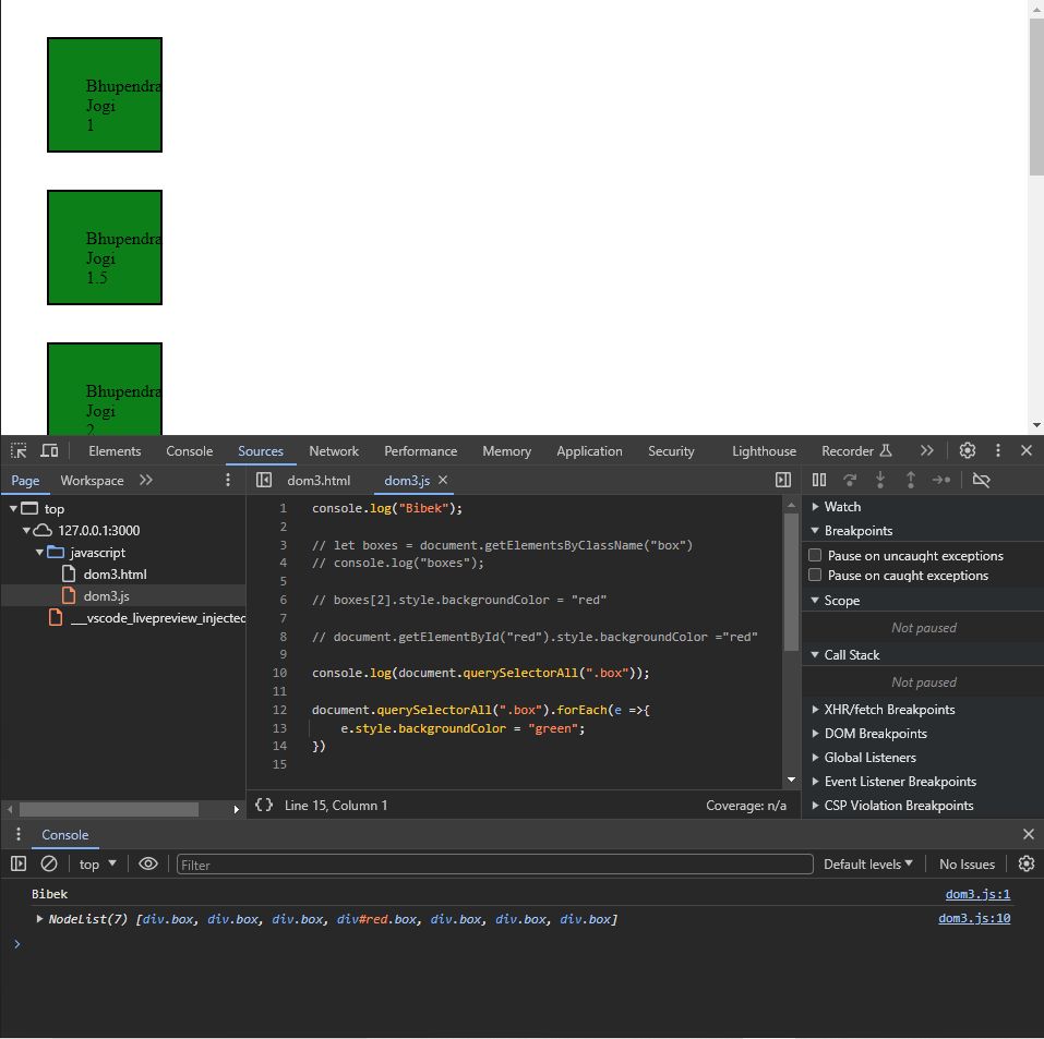 Bibek Panda on LinkedIn: #100daysofcode #javascript #queryselectors # ... Bibek Panda on LinkedIn: #100daysofcode #javascript #queryselectors # ...