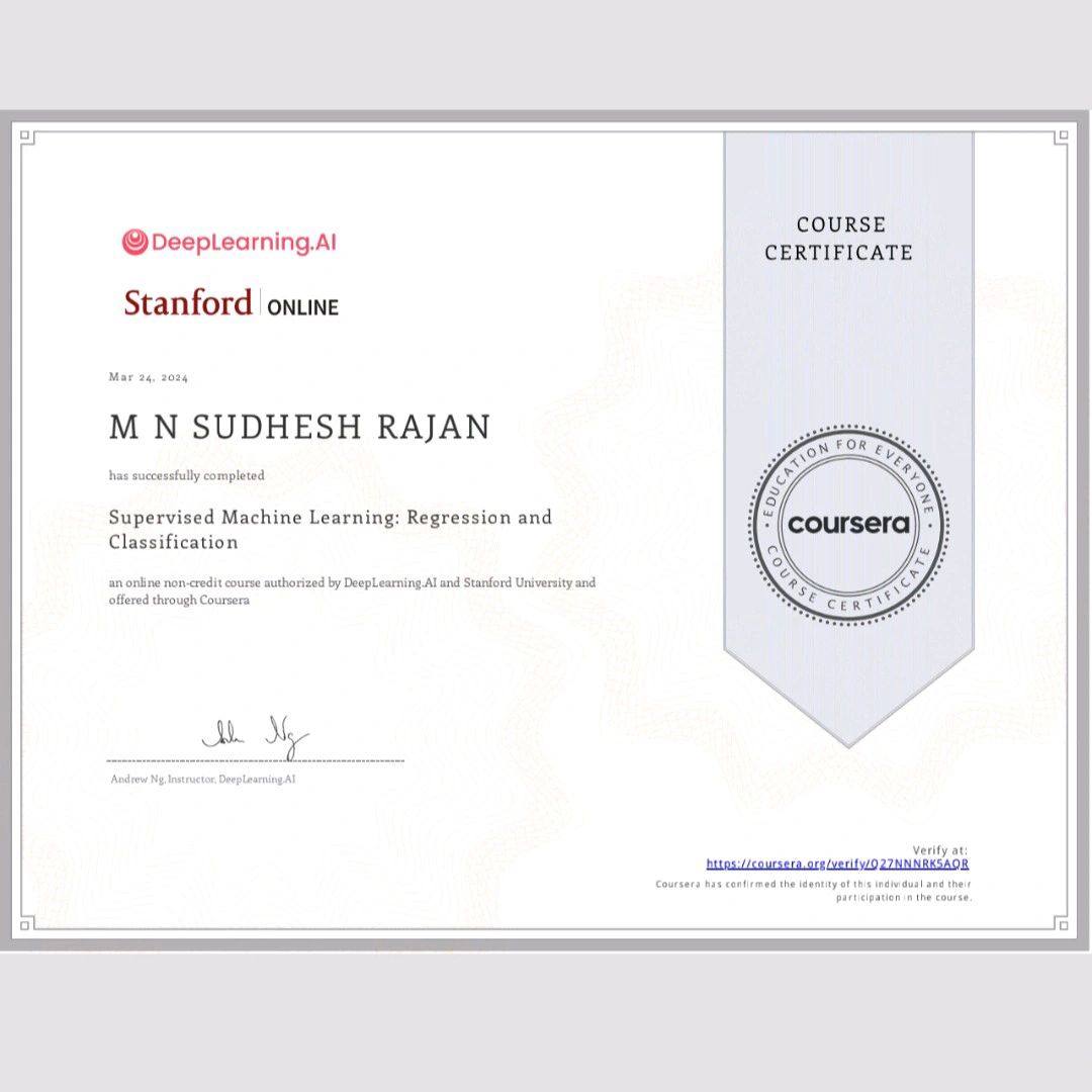 Sudhesh Rajan M N on LinkedIn: #machinelearning #datascience # ... Sudhesh Rajan M N on LinkedIn: #machinelearning #datascience # ...