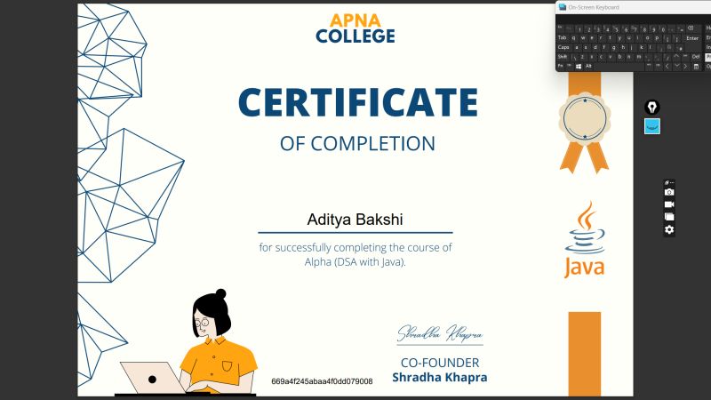 Aditya Bakshi on LinkedIn: Finally complete dsa learned dsa concept i ... Aditya Bakshi on LinkedIn: Finally complete dsa learned dsa concept i ...