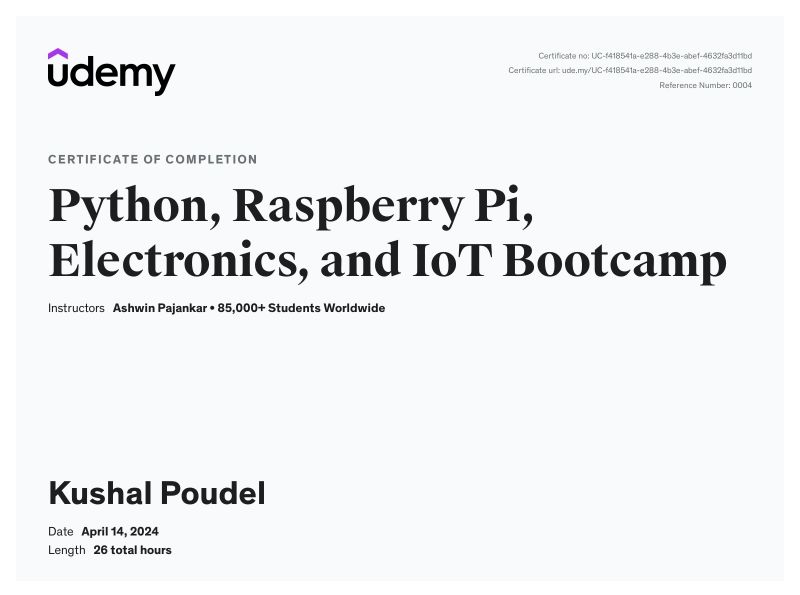 Kushal Poudel on LinkedIn: I've successfully completed a course on ... Kushal Poudel on LinkedIn: I've successfully completed a course on ...
