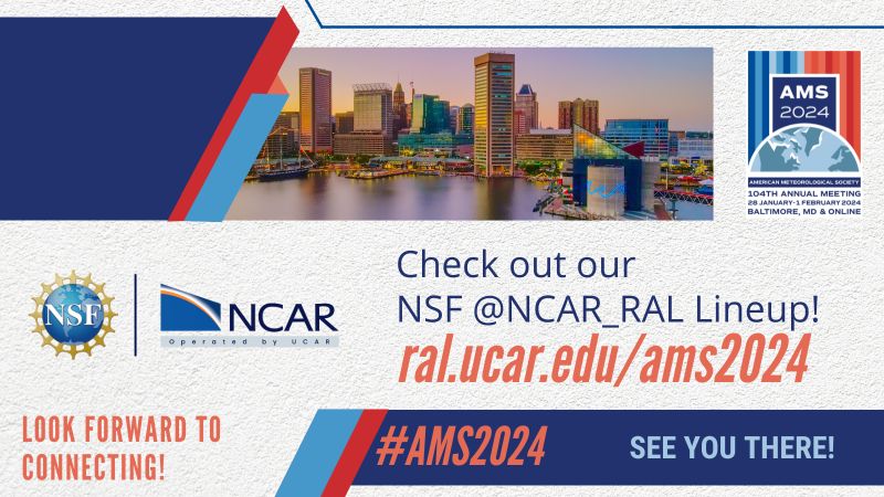 NSF NCAR Research Applications Laboratory (RAL) on LinkedIn: #ams2024 NSF NCAR Research Applications Laboratory (RAL) on LinkedIn: #ams2024