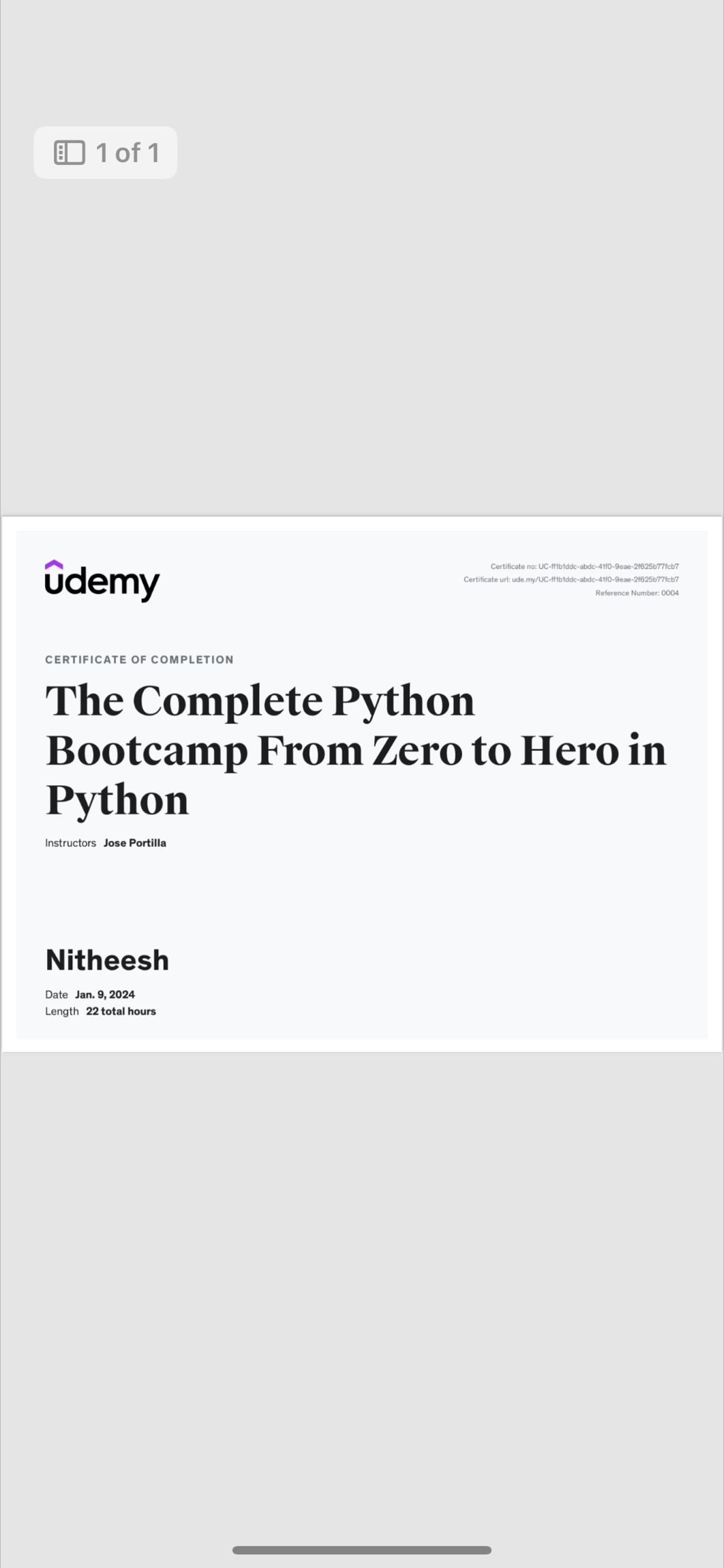 Nitheesh R on LinkedIn: I have successfully completed python bootcamp ... Nitheesh R on LinkedIn: I have successfully completed python bootcamp ...