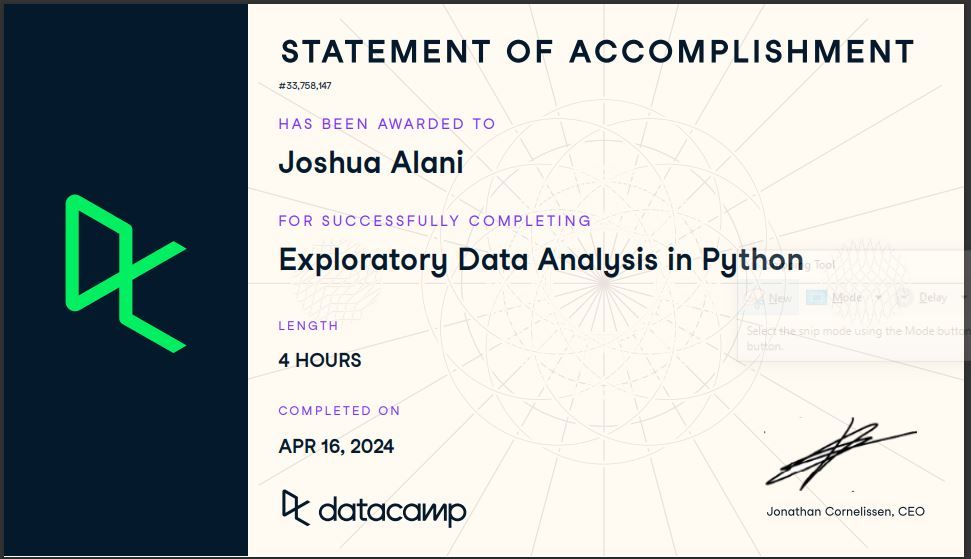 Alani Joshua on LinkedIn: Python Tuesday Exploratory data analysis in ... Alani Joshua on LinkedIn: Python Tuesday Exploratory data analysis in ...