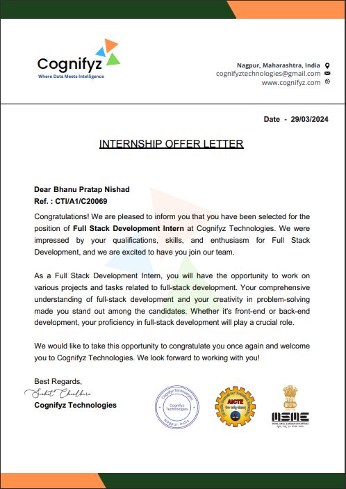BhAnU prAtAp NisHaD on LinkedIn: #internshipsuccess #careerjourney # ... BhAnU prAtAp NisHaD on LinkedIn: #internshipsuccess #careerjourney # ...