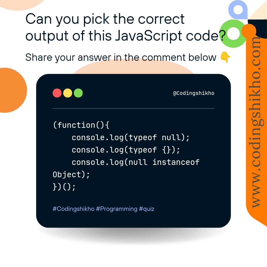 Test your JavaScript skills with this JavaScript quiz | Coding Shikho ... Test your JavaScript skills with this JavaScript quiz | Coding Shikho ...