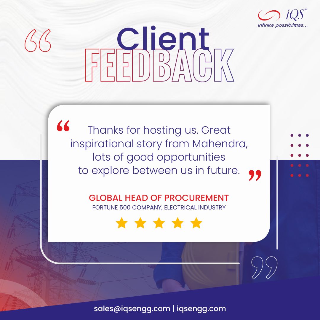 IQS Engineering Solutions Pvt. Ltd. on LinkedIn: #clienttestimonial # ... IQS Engineering Solutions Pvt. Ltd. on LinkedIn: #clienttestimonial # ...