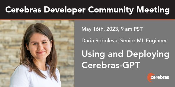 Cerebras Systems on LinkedIn: Register for our Cerebras-GPT Developer ... Cerebras Systems on LinkedIn: Register for our Cerebras-GPT Developer ...