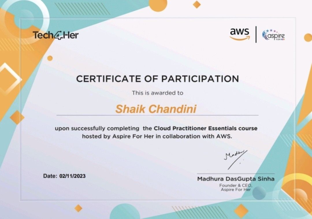 Shaik Chandini on LinkedIn: Aspire Shaik Chandini on LinkedIn: Aspire