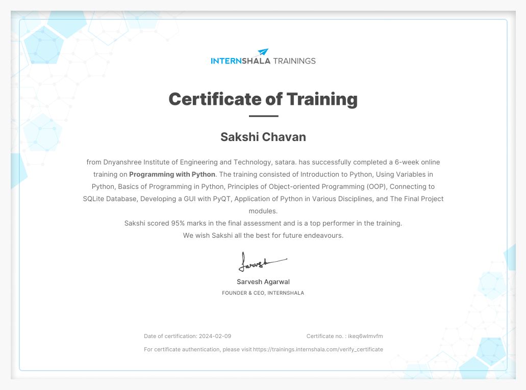 Sakshi Chavan posted on LinkedIn Sakshi Chavan posted on LinkedIn