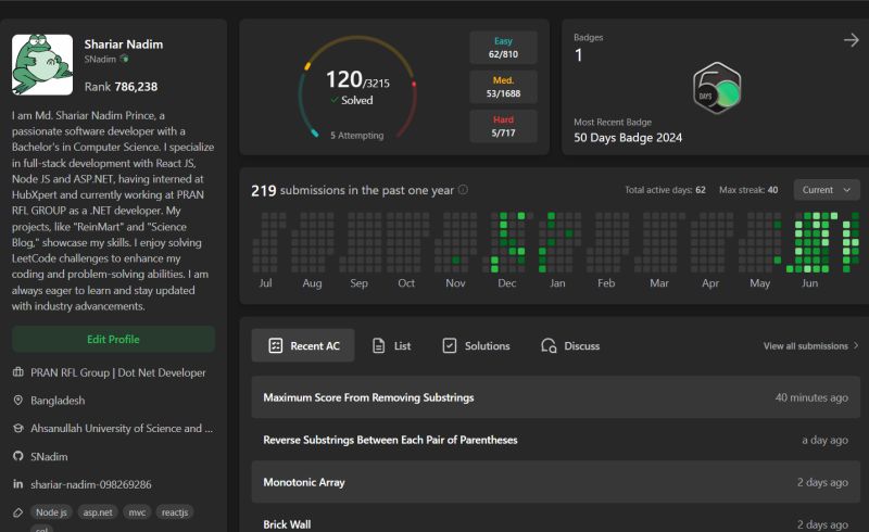 Md Shariar Nadim Prince on LinkedIn: #leetcode #coding #programming # ... Md Shariar Nadim Prince on LinkedIn: #leetcode #coding #programming # ...