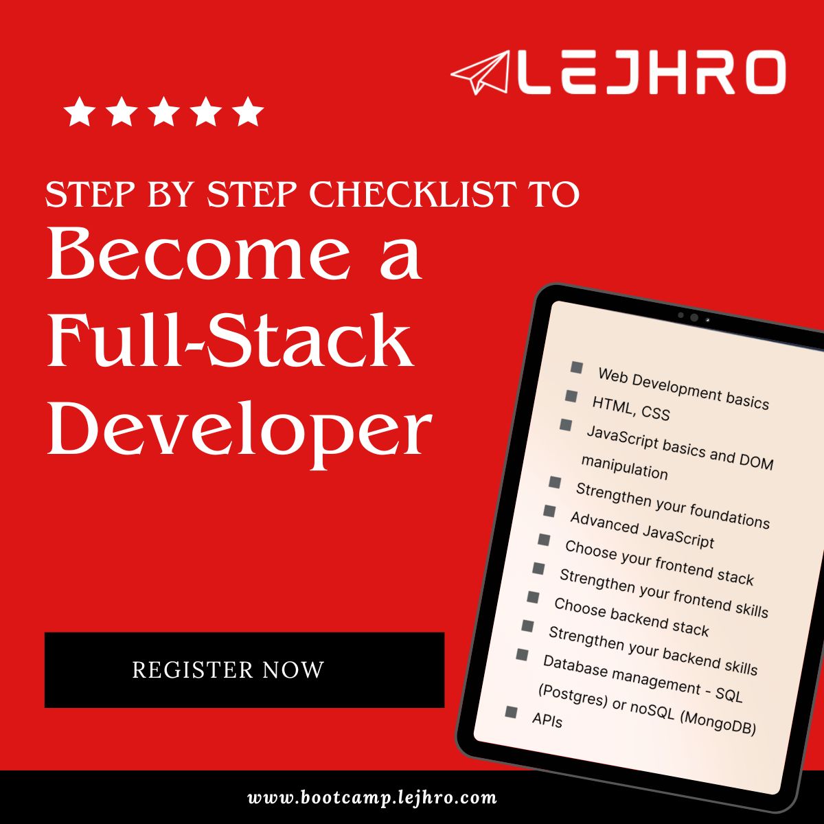 Lejhro Bootcamp on LinkedIn: #fullstackdeveloper #webdevelopment # ... Lejhro Bootcamp on LinkedIn: #fullstackdeveloper #webdevelopment # ...