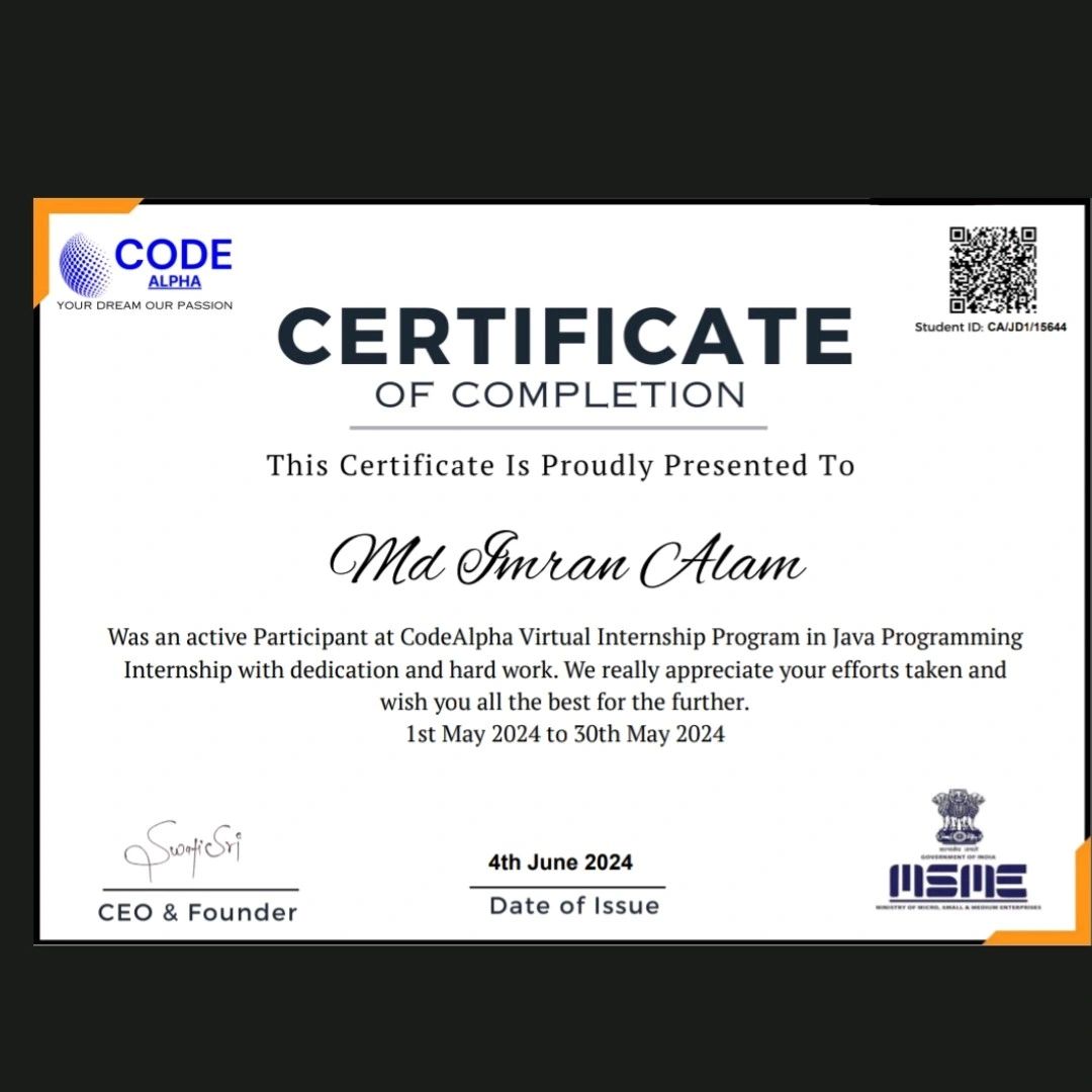 Imran Alam on LinkedIn: #javadevelopment #internshipexperience # ... Imran Alam on LinkedIn: #javadevelopment #internshipexperience # ...