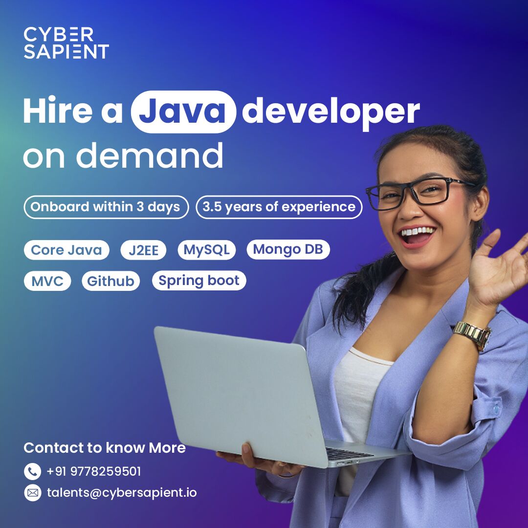 CST - Cyber Sapient on LinkedIn: #cybersapient #javadevelopers # ... CST - Cyber Sapient on LinkedIn: #cybersapient #javadevelopers # ...