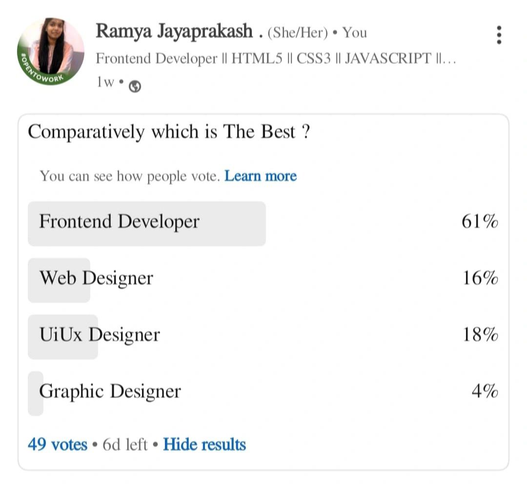 Ramya Jayaprakash . on LinkedIn: #webdevelopment #frontenddevelopment # ... Ramya Jayaprakash . on LinkedIn: #webdevelopment #frontenddevelopment # ...