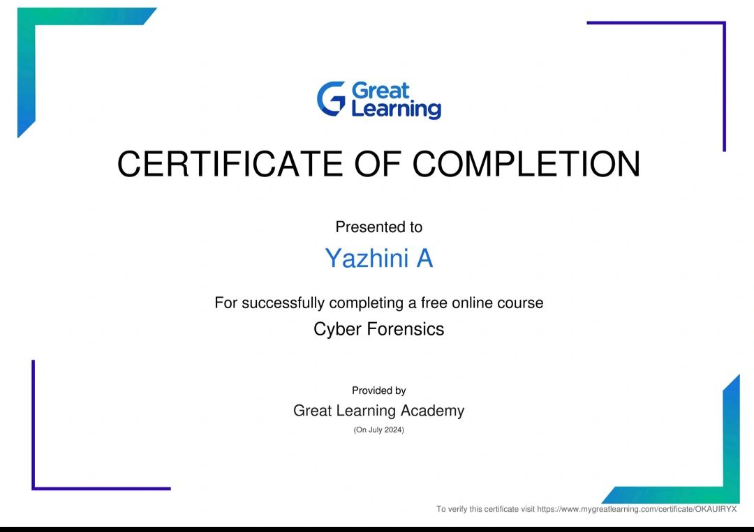 Yazhini A on LinkedIn: #learningjourney #skillbuilding Yazhini A on LinkedIn: #learningjourney #skillbuilding