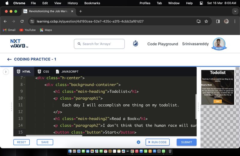 Srinivasareddy Munnam on LinkedIn: coding test in nxt wave html and css ... Srinivasareddy Munnam on LinkedIn: coding test in nxt wave html and css ...