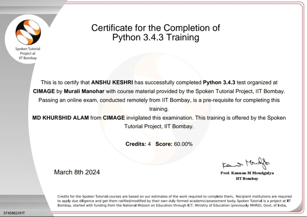 Anshu Keshri on LinkedIn: #python #programming #iitbombay # ... Anshu Keshri on LinkedIn: #python #programming #iitbombay # ...