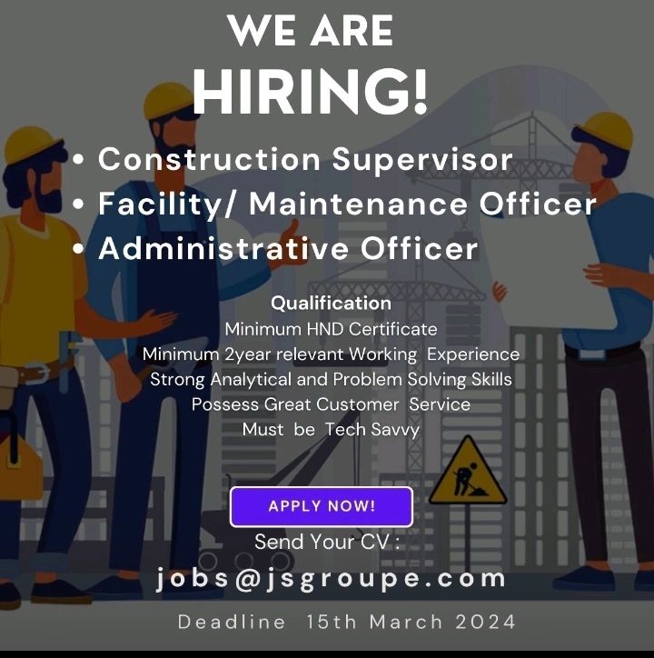 Emmanuel Duncan on LinkedIn: Job Alert Check flyer for further information Emmanuel Duncan on LinkedIn: Job Alert Check flyer for further information