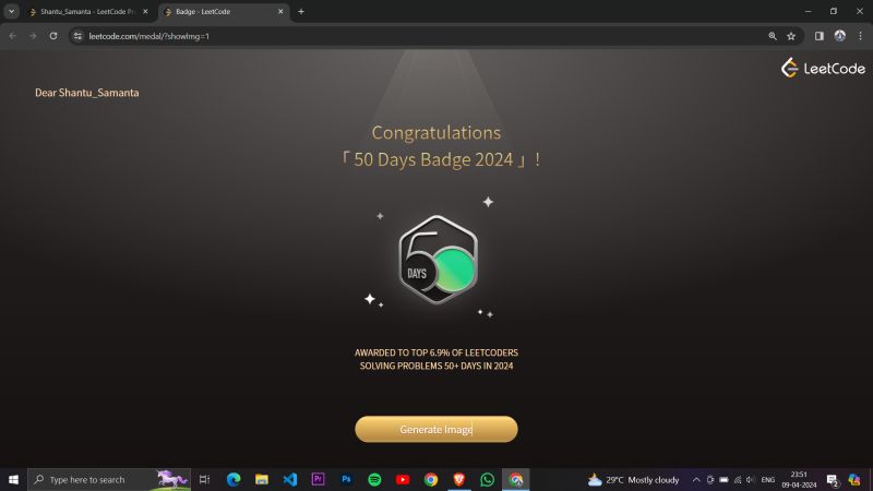 Shantu Samanta on LinkedIn: #leetcode #codingchallenge #coding Shantu Samanta on LinkedIn: #leetcode #codingchallenge #coding
