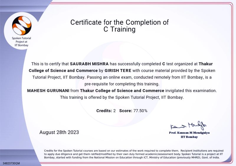 Saurabh Mishra on LinkedIn: #cprogramming Saurabh Mishra on LinkedIn: #cprogramming